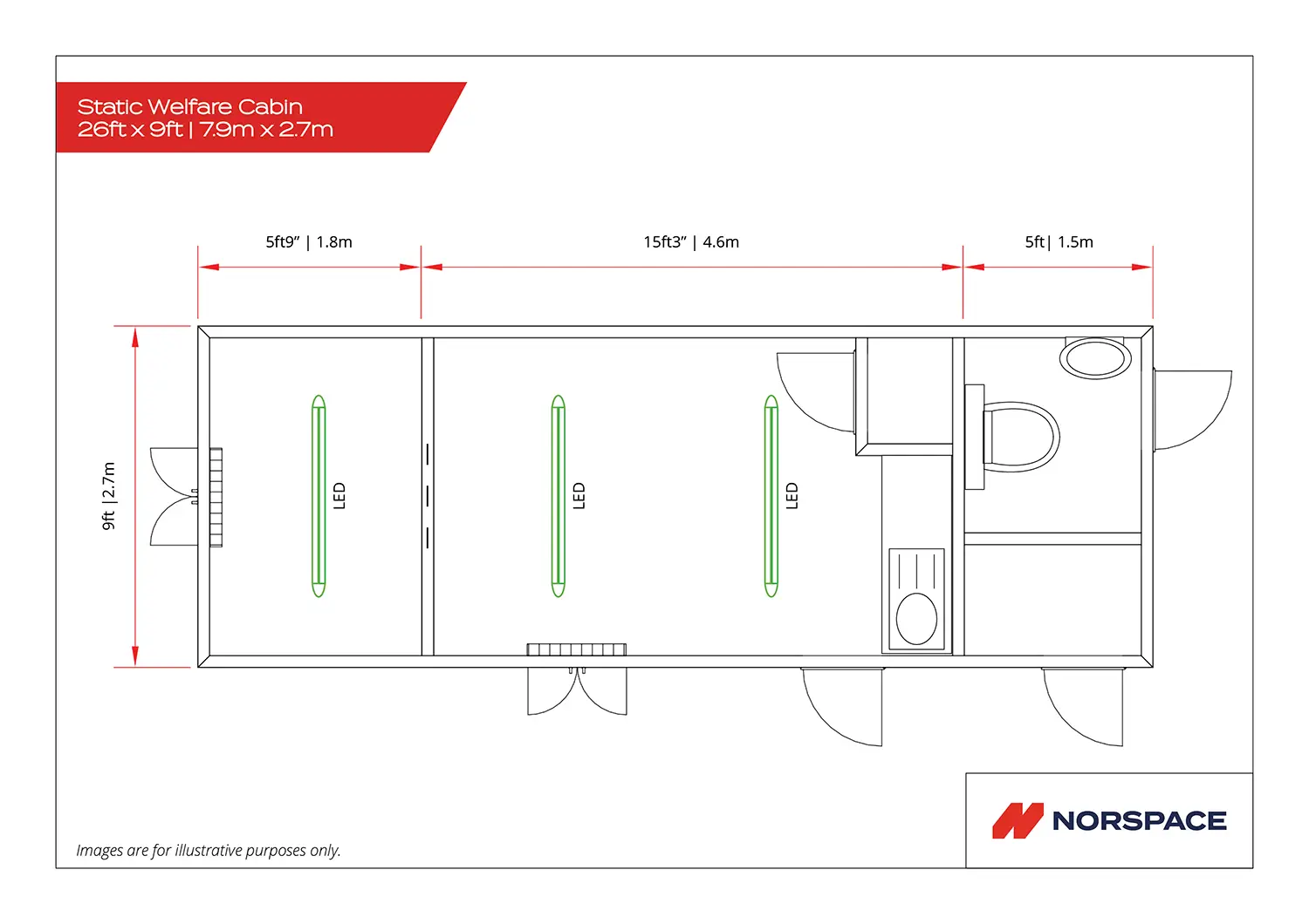 STATIC WELFARE CABIN | Norspace Hire